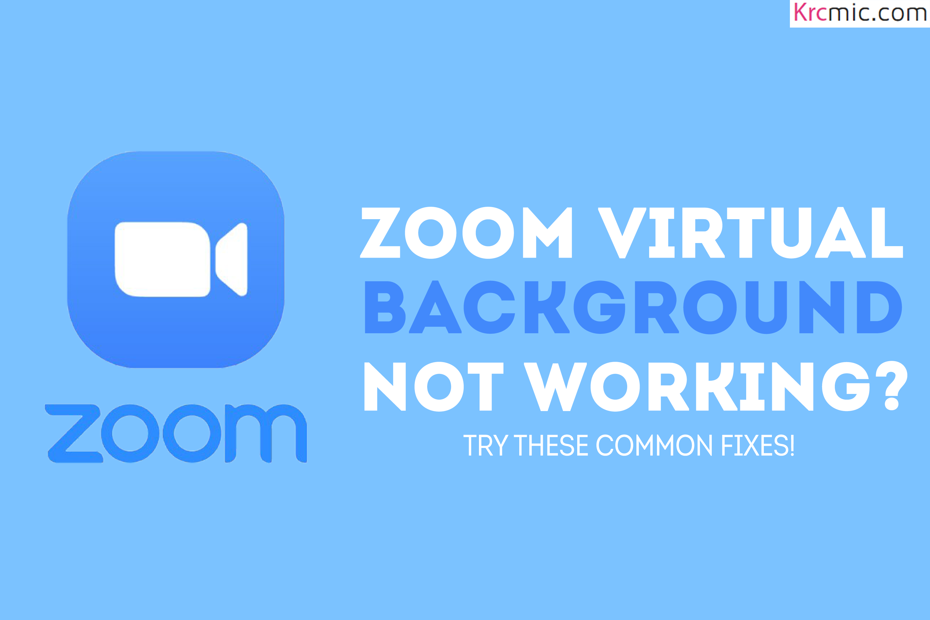 Zoom virtual background not working properly - avenuelity