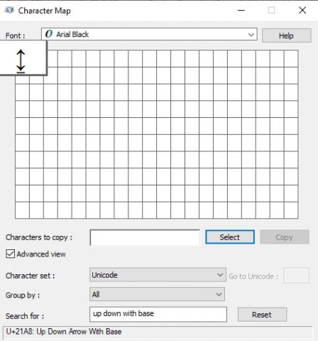 How to write/type up down arrow with base symbol/emoji on keyboard- Alt ...