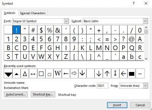 How to write/type exclamation mark symbols/emojis on keyboard- Alt +33