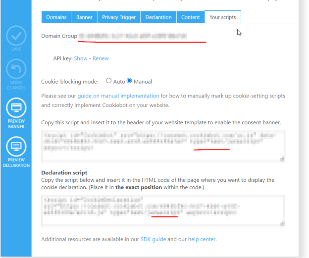 CookieBot settings, deployment/implementation via GTM (Google Tag Manager) and settings GA4 ...